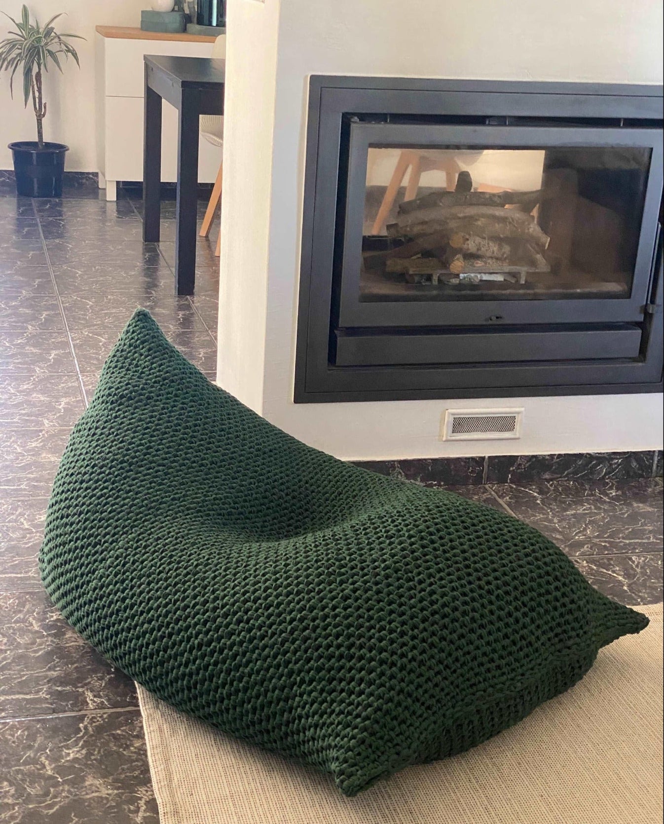 Knitted Bean Bag Chair